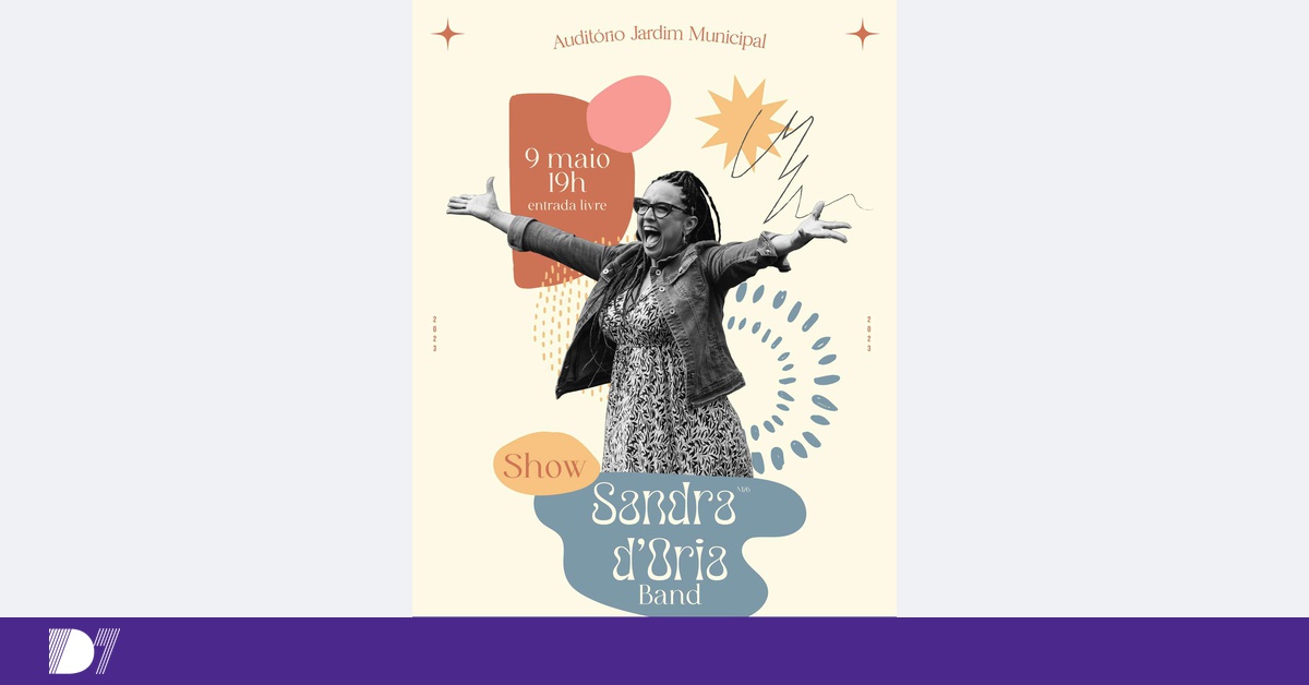 Sandra d'Oria Band actua no Jardim Municipal — D7