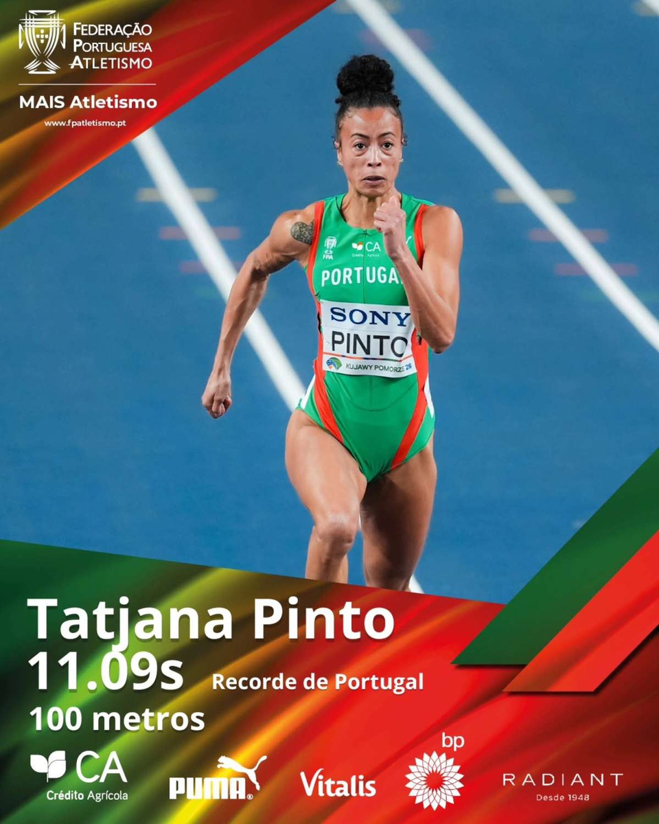 Tatjana Pinto bate recorde nacional dos 100 metros — DNOTICIAS.PT
