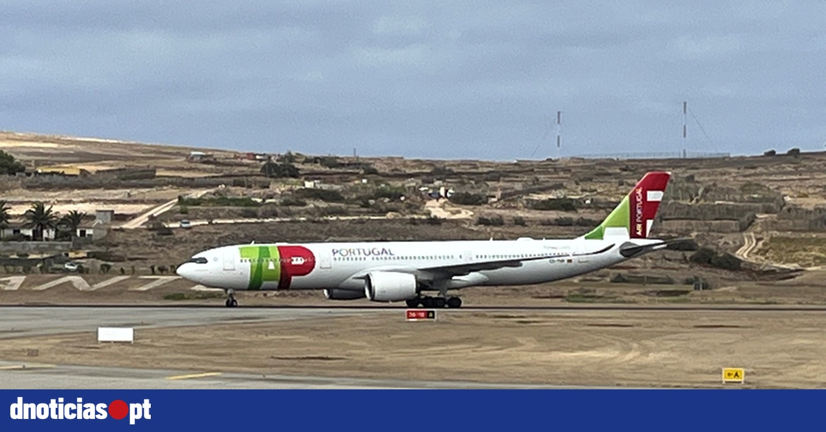 Avião da TAP foi divergido no Porto Santo — DNOTICIAS.PT
