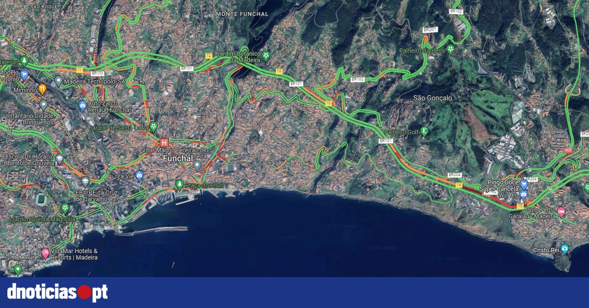 Trânsito complicado a partir do nó do Pinheiro Grande — DNOTICIAS.PT
